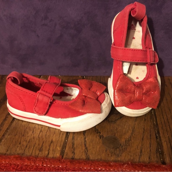 Gymboree | Shoes | Red With Bows Shoes | Poshmark